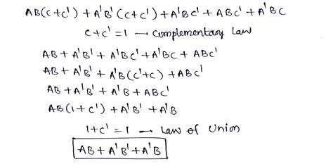 [solved] computer science boolean expression simplifications using