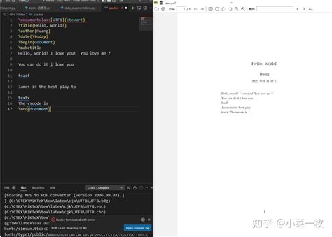 最强latex配置vscode texlive sumatrapdf 知乎