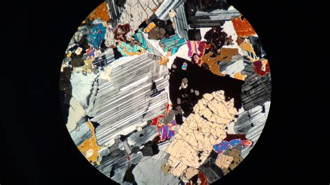 A Picture Of A Thin Section I Took Of A Gabbro From The Cascades Scrolller