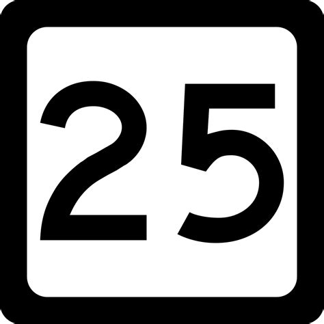 Трафарет цифры 25 (48 фото)