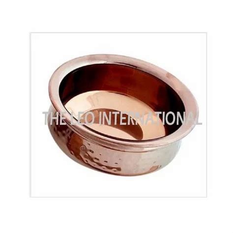 Br513 Steel Rose Gold Finish Serving Handi Bowl Double Layer Serving Briyani Dishes At Rs 227