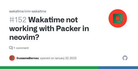 Wakatime Not Working With Packer In Neovim · Issue 152 · Wakatimevim