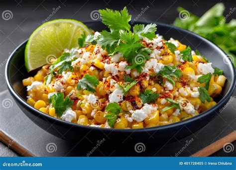 Esquites Mexican Street Corn Salad With Chili Cheese Cilantro And