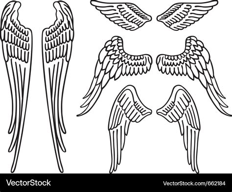 Angel Wings Royalty Free Vector Image Vectorstock