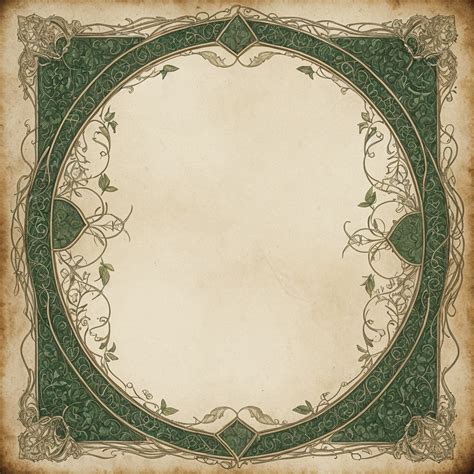 Elvish Fantasy Border Image Free Ai Drawing Generator Makepix