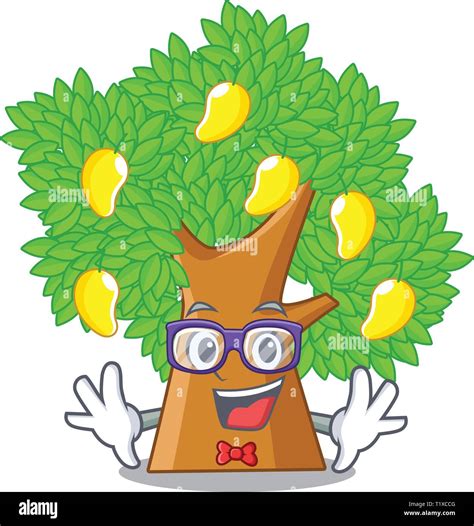 Geek Mango Tree In The Cartoon Shape Stock Vector Image And Art Alamy