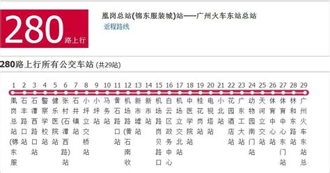 广州公交280路图册 360百科