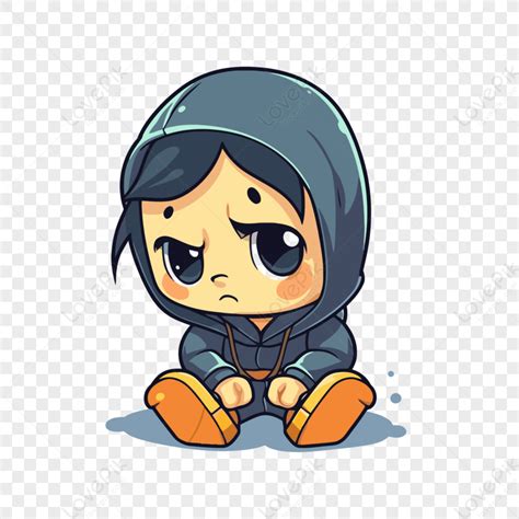 까마귀 클립 아트를 입고 만화 아이 벡터 상표 Png 일러스트 무료 다운로드 Lovepik