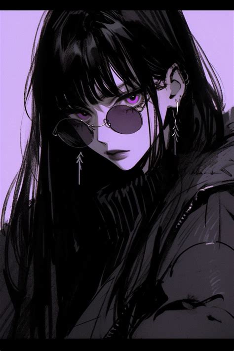 Trendy Purple Anime Girlboss Wall Art For College En 2025 Arte De