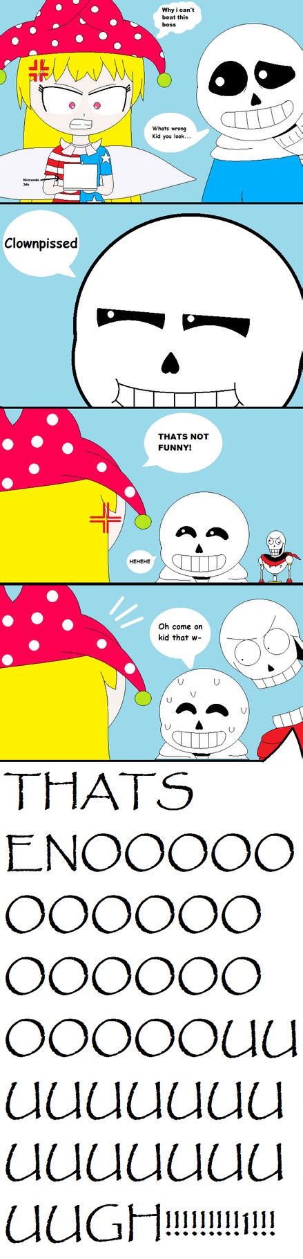 Touhou X Undertale Clownpissed By Aqua Marill On Deviantart