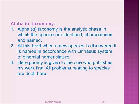Biosystematics And Types Of Taxonomy Pptx