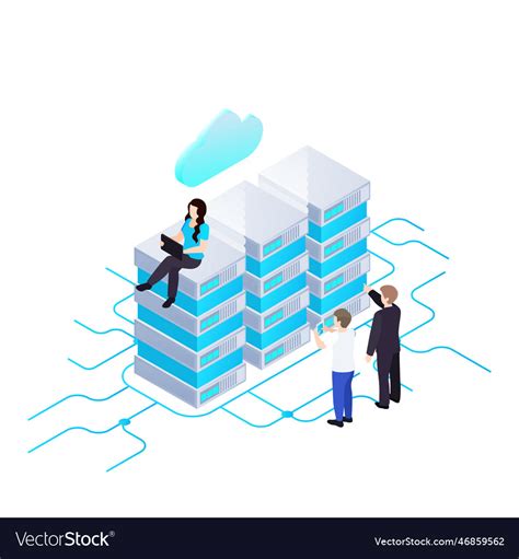 Data Storage Concept Royalty Free Vector Image