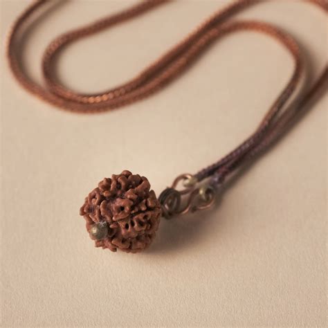 Adiyogi Rudraksha With Copper Chain Consecrated Isha Panchamukhi Five