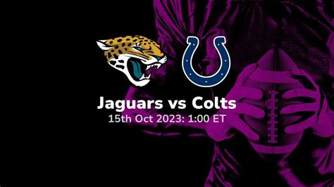Jacksonville Jaguars Vs Indianapolis Colts Prediction 10152023