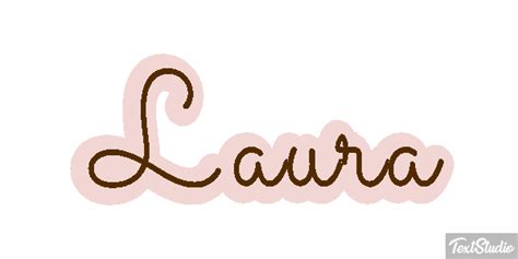 Laura Name Animated  Logo Designs