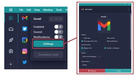 Rambox Workspaces Rambox