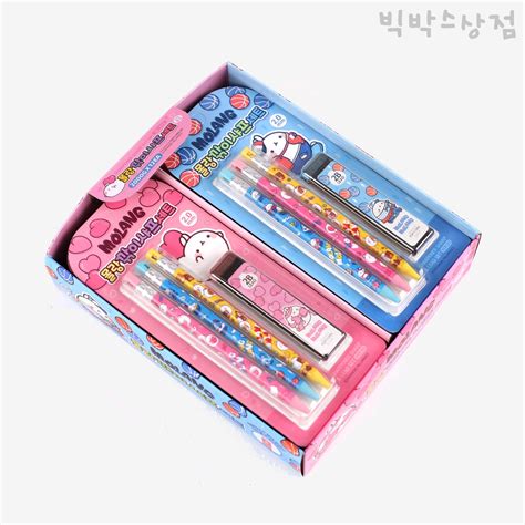 몰랑 31 깎이샤프세트 12개입 Box 몰랑이 학용품 캐릭터 문구세트 필기구 초등학생 홈플러스 택배배송