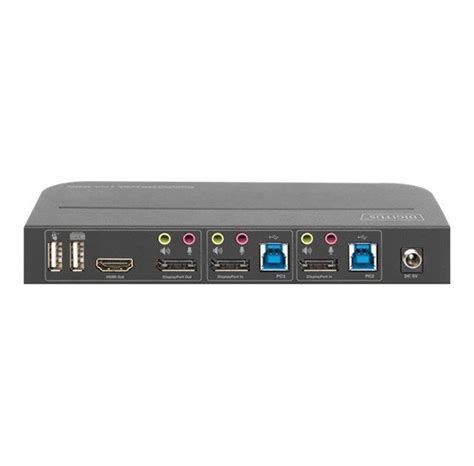 DIGITUS DS KVM Audio USB Switch Ports Billig