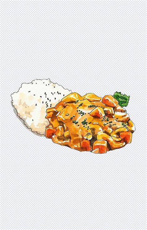 泰式风味咖喱饭 国 沙巴 芭提雅 咖喱饭 咖喱蟹 咖喱鱼蛋 咖喱菜 泰国 东南亚 泰国菜 卡通元素 手绘 卡通 2671172308