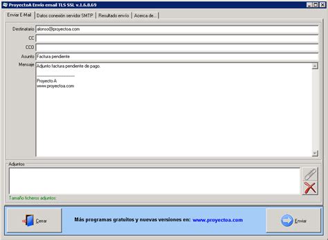 Proyectoa Envío Email Tls Ssl V16869 Con Código Fuente Completo En