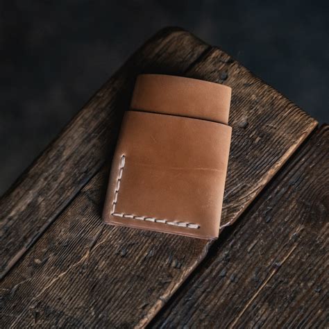 Port Wallet Horween Shell Cordovan Minimal Handmade Leather Card