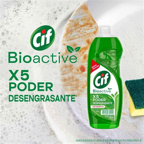 Detergente Cif Bioactive Lima 500ml Masonline Más Online
