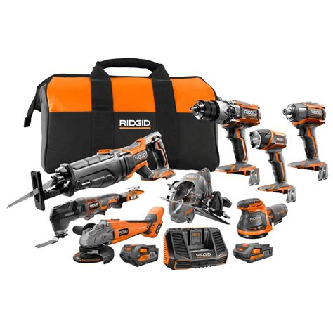 Ryobi 18 Volt ONE Lithium Ion Cordless 12 Tool Combo Kit With 1 4