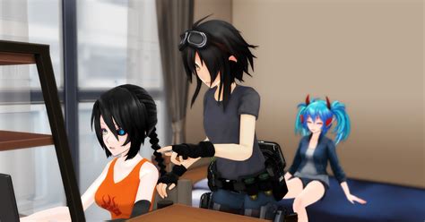 Mmd 來串門的真紗子 Alexzenのイラスト Pixiv