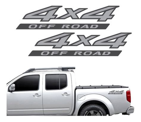 Par Adesivos Compatível Frontier 4x4 Off Road Emblemas R220