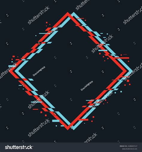 Glitch Abstract Background Distorted Effect Bug Stock Vector Royalty