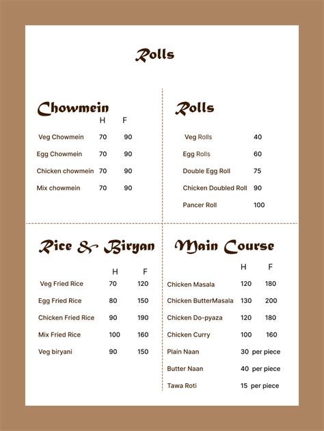 Menu Ui Design By Olaide Aderoju On Dribbble