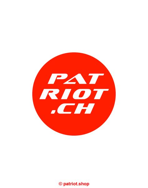 Rückendruck Pat Riot Ch Logo Patriotshop