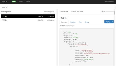 HubSpot Webhooks Ngrok Documentation
