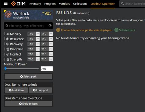 Loadout Optimizer Not Falling Back To Blues · Issue 4546