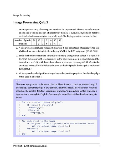 Week3 Quiz Image Processing Quiz Image Processing Image Processing