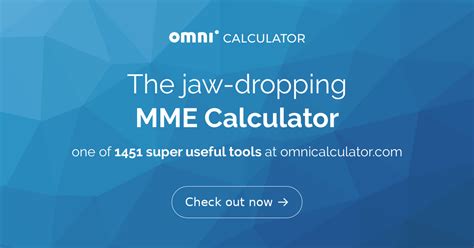Mme Calculator Morphine Milligram Equivalents
