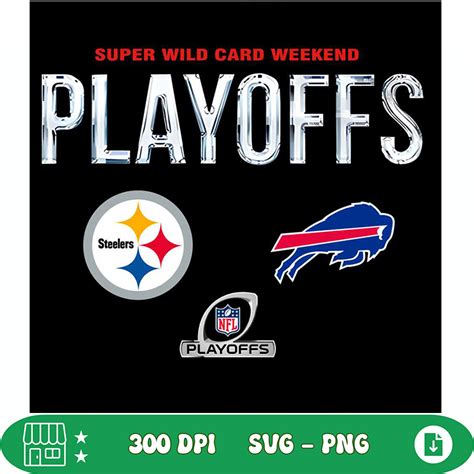 Steelers Vs Bills 2024 Super Wild Card Playoffs Png Inspire Uplift