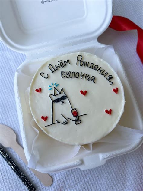 Бенто торт с котиком Birthday Cake For Cat Mini Cakes Birthday