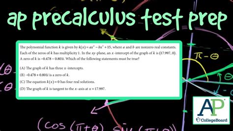 Ap Precalculus Test Prep Real And Complex Zeros In Polynomials