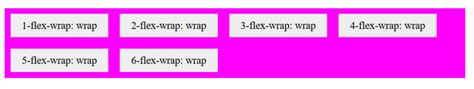 Flex wrap nowrap wrap reverse proprietà flex wrap
