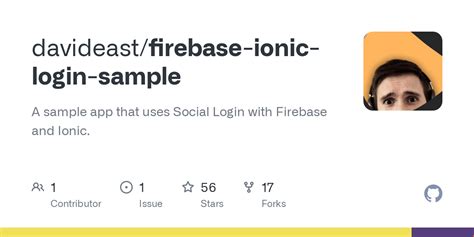Github Davideast Firebase Ionic Login Sample A Sample App That Uses Social Login With