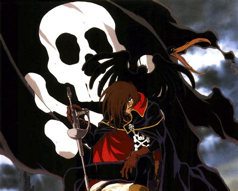 Harlock Harlock Saga Uchuu Kaizoku Captain Harlock 1980s Style 1970s Style Bird Black