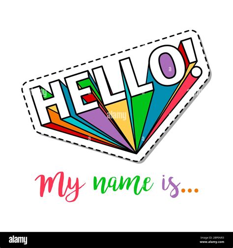 Hello My Name Is Vector