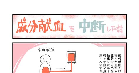 献血 【備忘録】初めて献血を中断した話 江藤ポンのマンガ レポ漫画 Pixiv