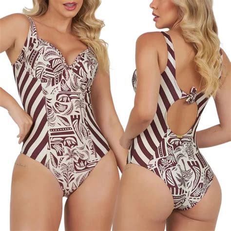 Maiô Zero Barriga Modela E Reduz Bojo Banho De Mar Frete grátis