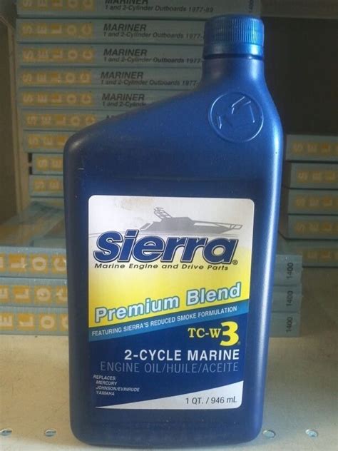 Sierra Premium Blend TC W3 2 Cycle Marine Outboard Motor Oil 18 9500 2 EBay