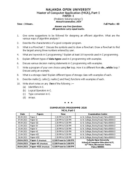 Mca Part I Part Ii Part Iii Pdf Databases Computer Network