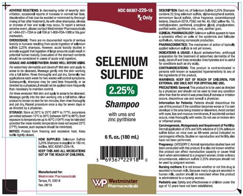 Selenium Sulfide Shampoo