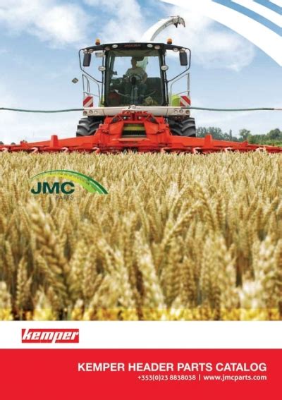 Jmc Parts Kemper Header Catalogue