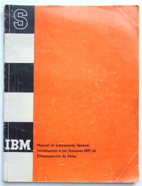 Vintage Ibm Systems Data Processing Manual Spanish Mexico 1961 V Rare £7609 Picclick Uk